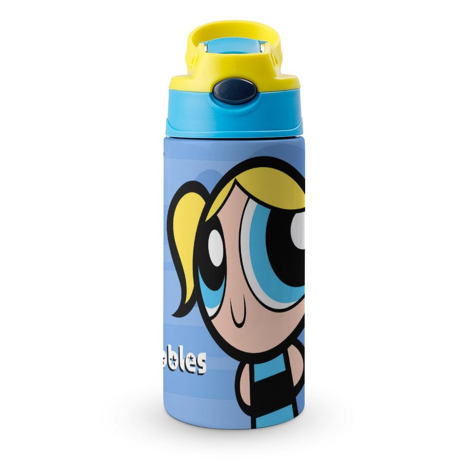 Kids Water Bottle with Straw - The Powerpuff Girls Stainless Steel ...