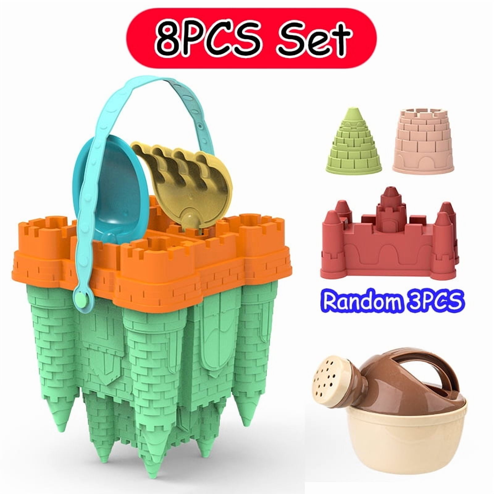 Kids Water Play Beach Toys Sandbox Mold Set Shovel Castle Building Wall ...