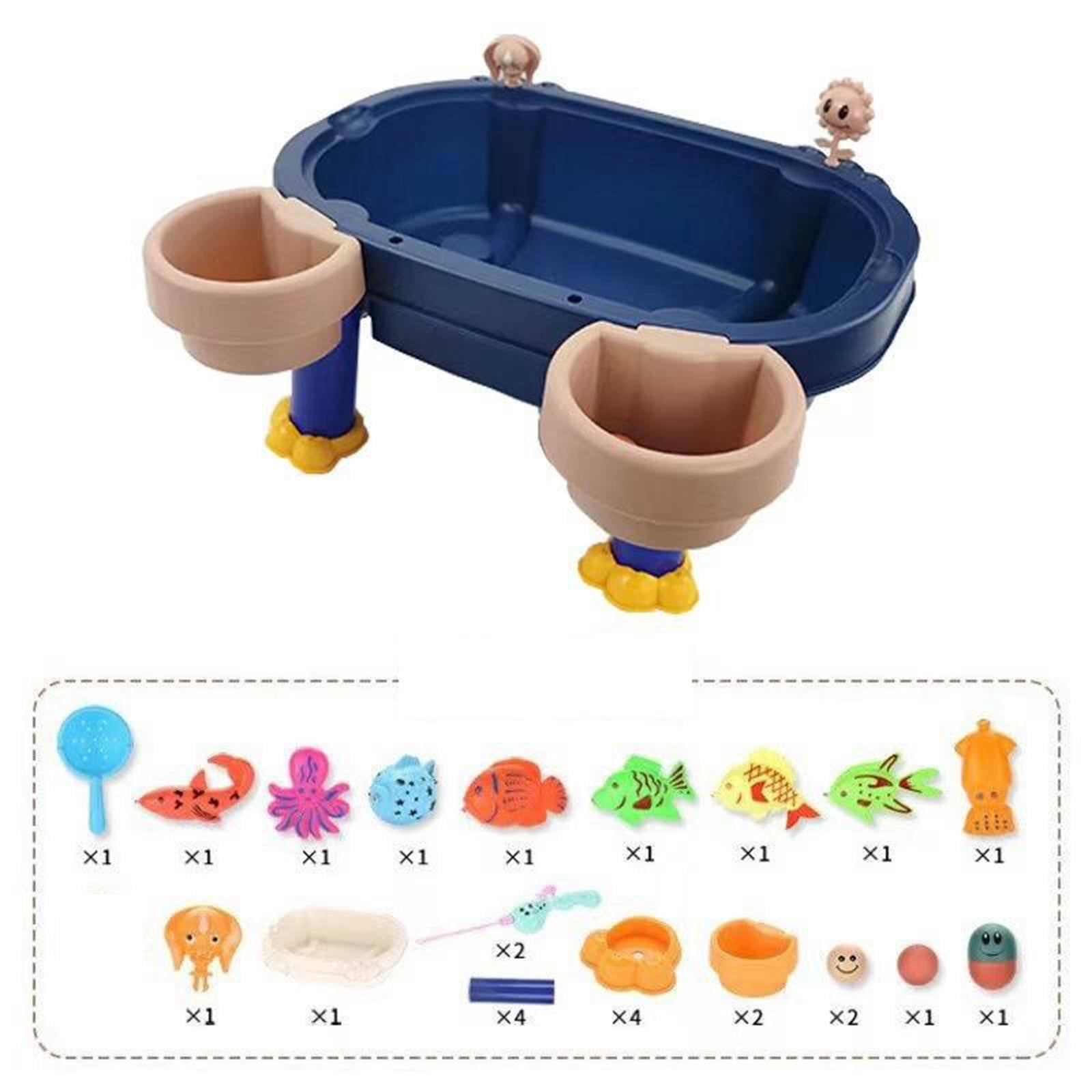 Kids Water Play Table with Accessories, Interactive Outdoor Toy for ...