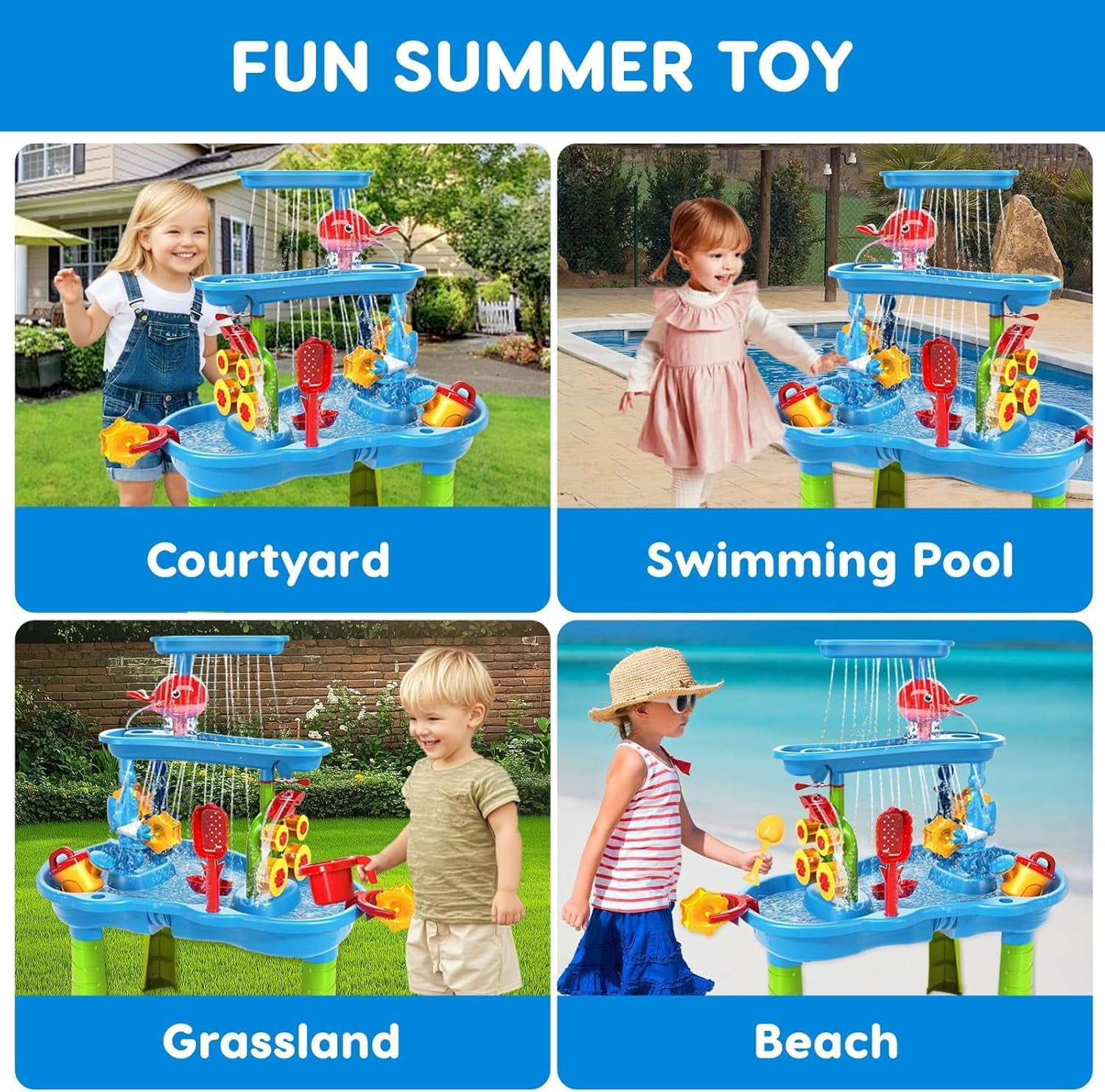 Kids Water Table for Toddlers 3-5 | Sensory Outdoor Water Activity ...