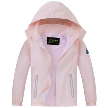 MKOSPLRT Boys Girls Rain Jackets Lightweight Waterproof Hooded Raincoats Windbreakers Oversized ...