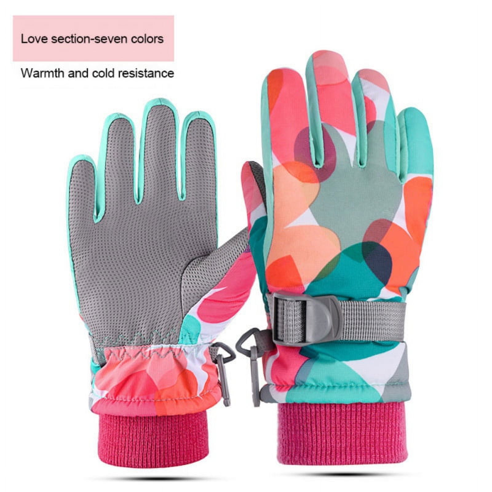 PRAETER Kids Ski Snowboard Gloves, Waterproof, Thinsulate Insulated ...