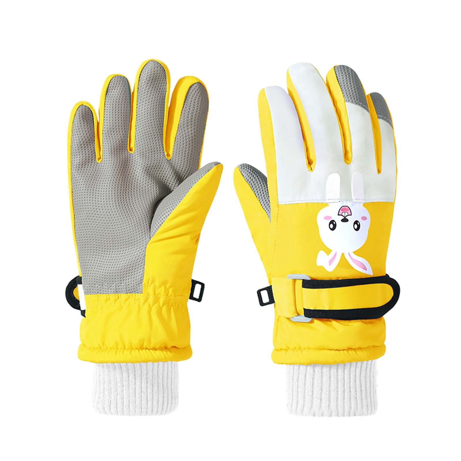 Kids Waterproof Winter Gloves Warm Snow Gloves Boys Girls Ski Gloves ...