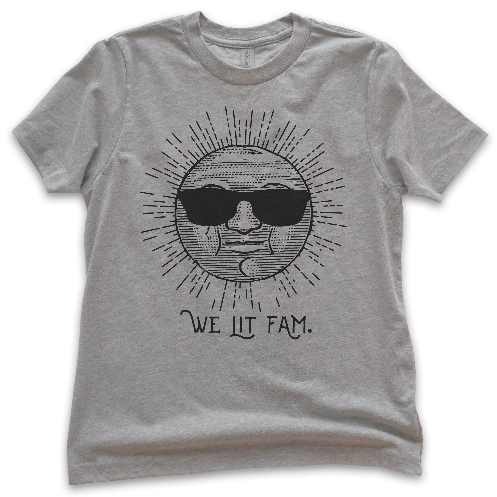Kids We Lit Fam Shirt, Youth Kids Boy Girl T-Shirt, Sun Shirt, Sunshine ...