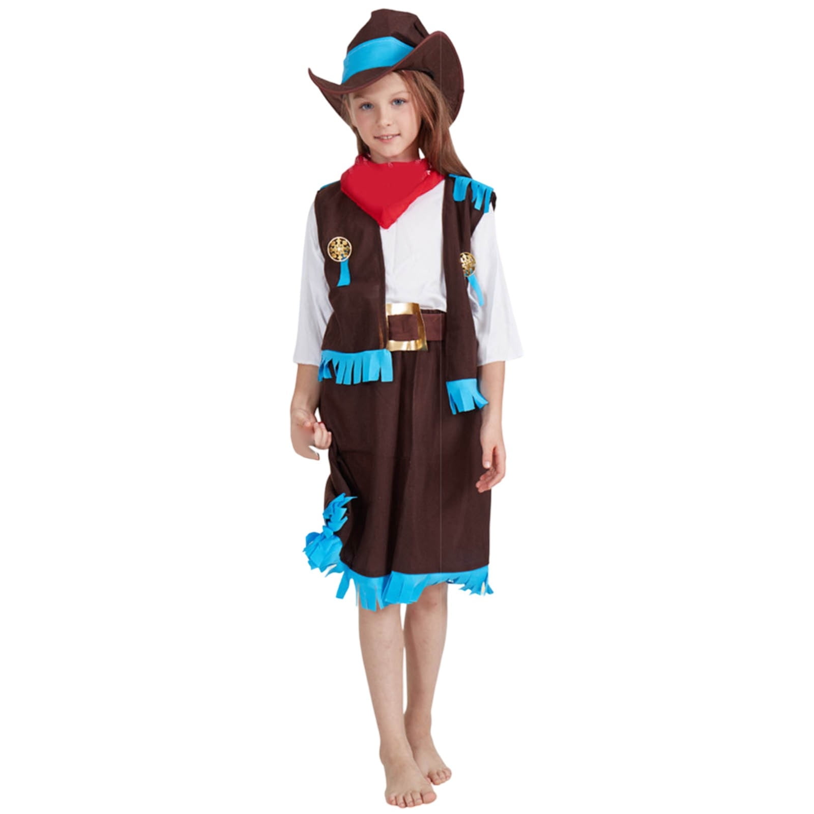 Kids Western Rodeo Cowboy or Cowgirl Classic Set - Shirt, Vest, Skirt ...