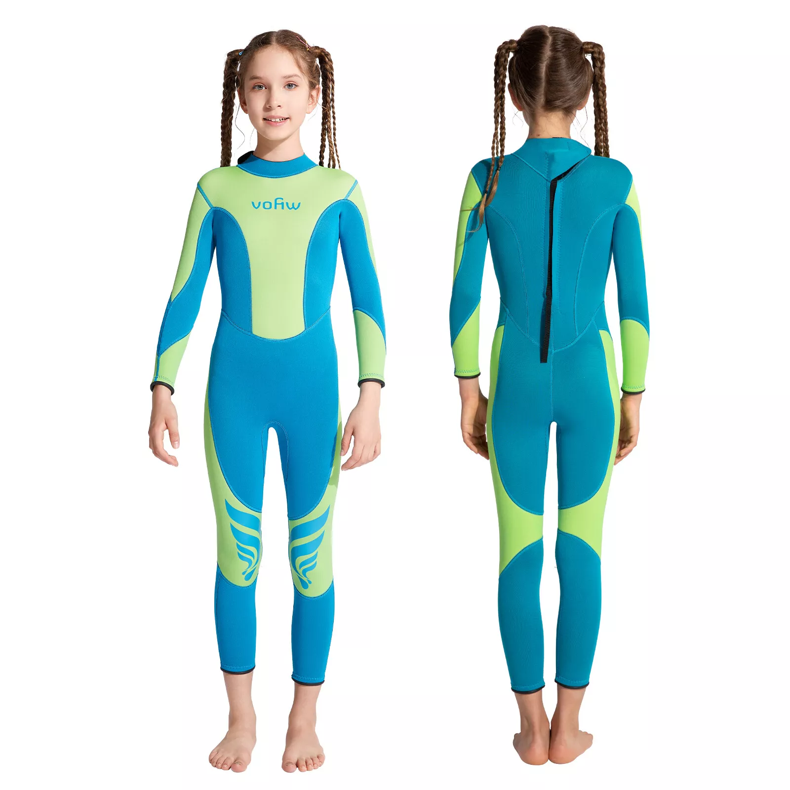 Kids Wetsuit for Boys Girls Toddlers Youth, 3mm Neoprene Back Zip Wet ...