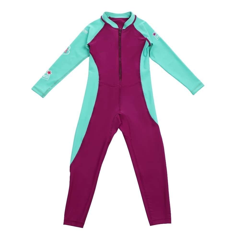 Kids Wetsuit Boys and Girls One Piece Swimsuit Full Body Rash Guard Sun ...
