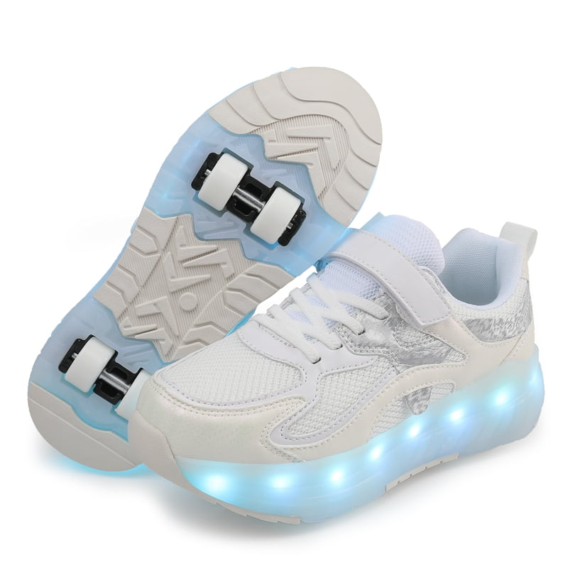 Kids Wheels Shoes with Lights Rechargeable Roller Skates Shoes ...
