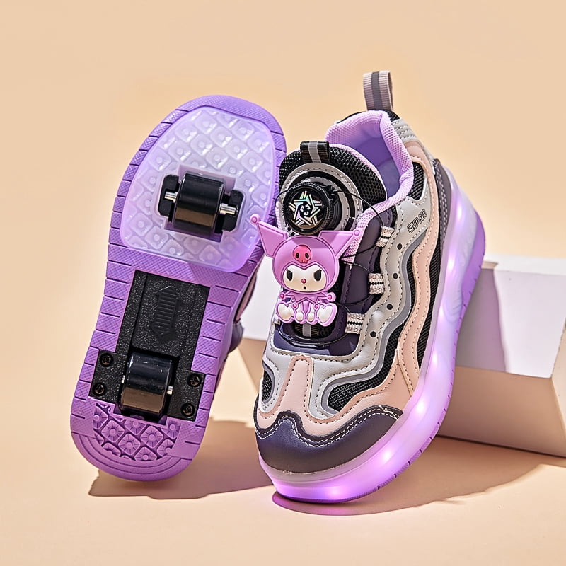 Kids Wheels Shoes with Lights Rechargeable Roller Skates Shoes ...