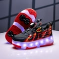 Kids Wheels Shoes with Lights Rechargeable Roller Skates Shoes ...