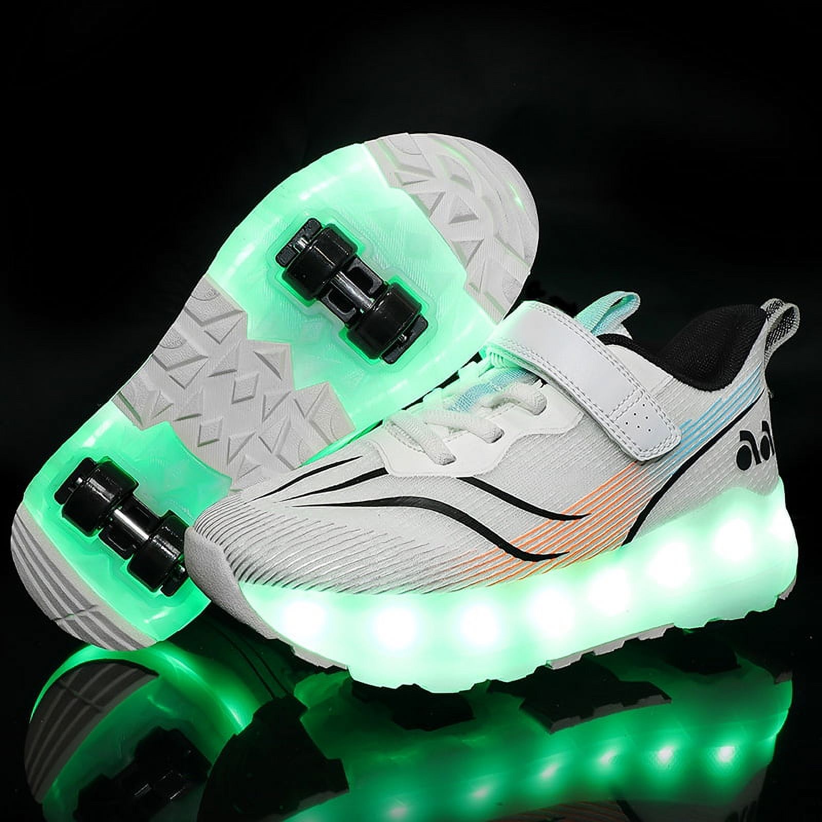 Kids Wheels Shoes with Lights Rechargeable Roller Skates Shoes ...
