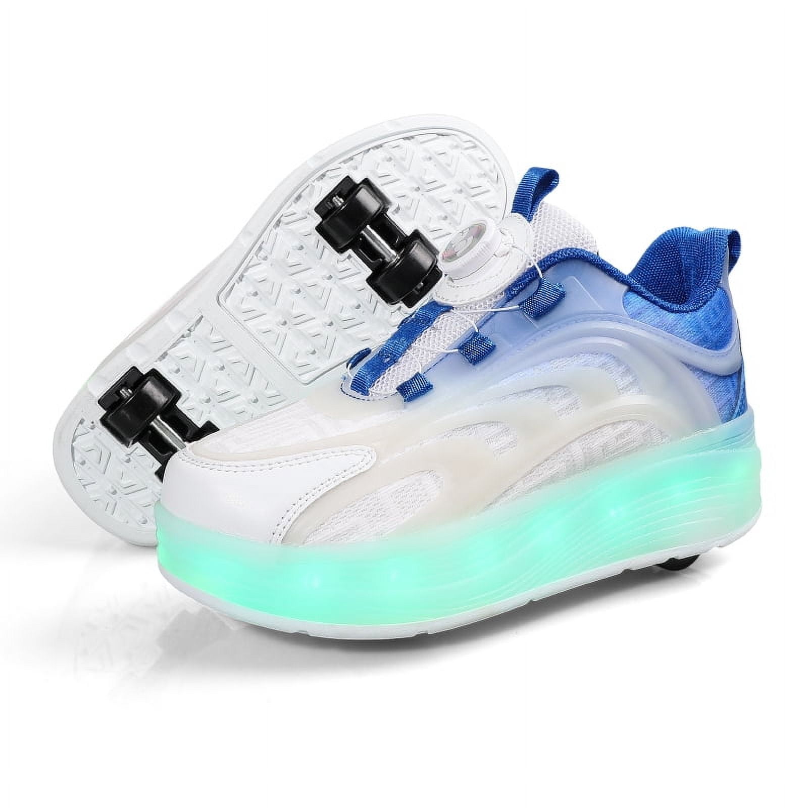 Kids Wheels Shoes with Lights Rechargeable Roller Skates Shoes ...