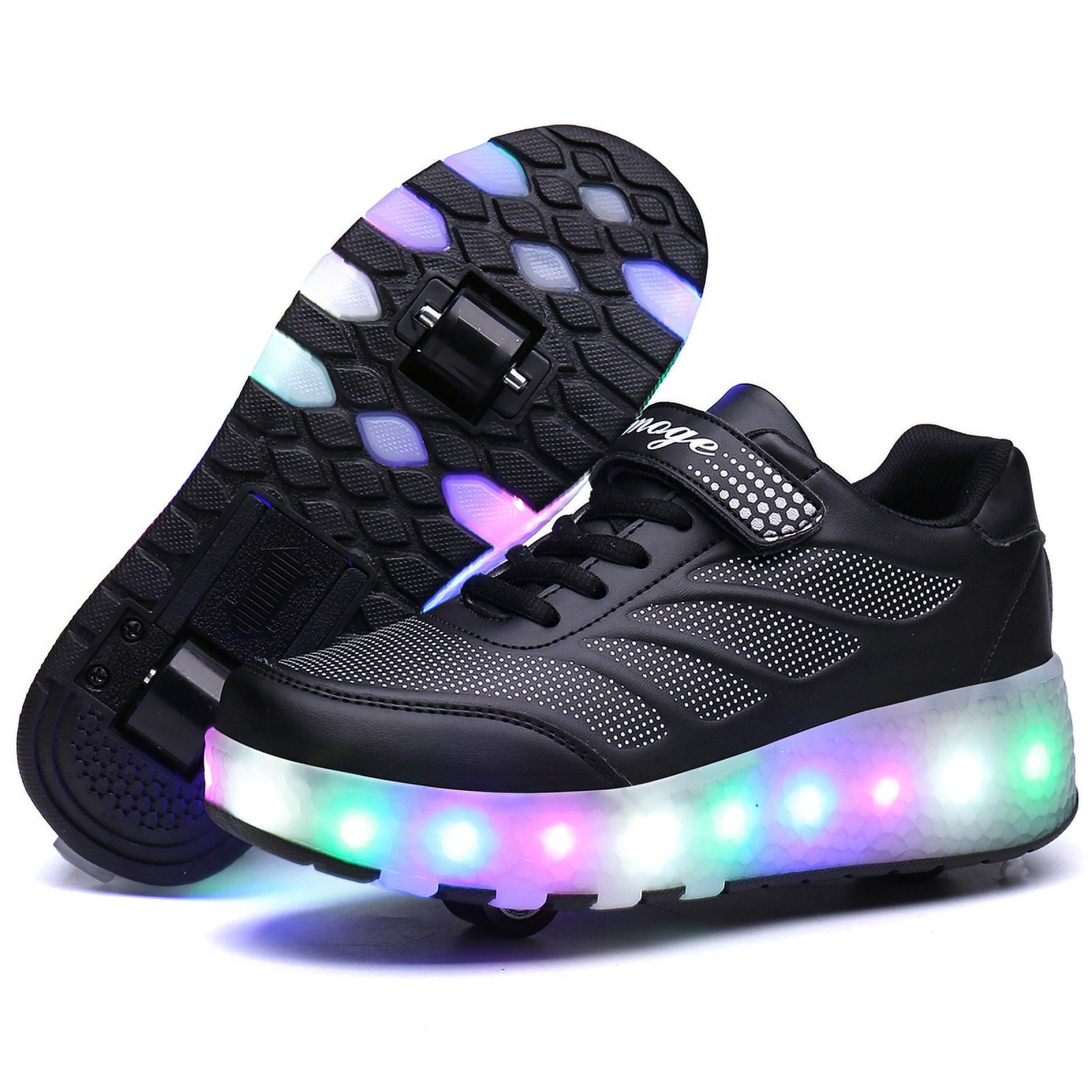 Kids Wheels Shoes with Lights Rechargeable Roller Skates Shoes ...