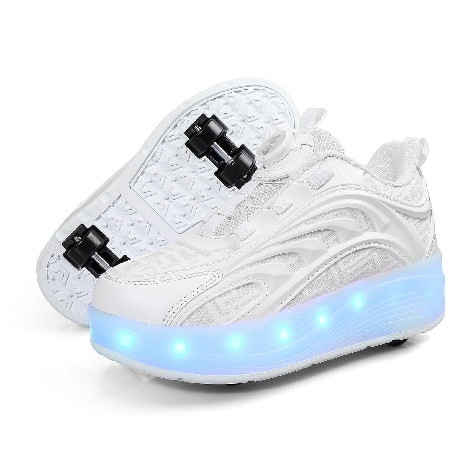 Kids Wheels Shoes with Lights Rechargeable Roller Skates Shoes ...