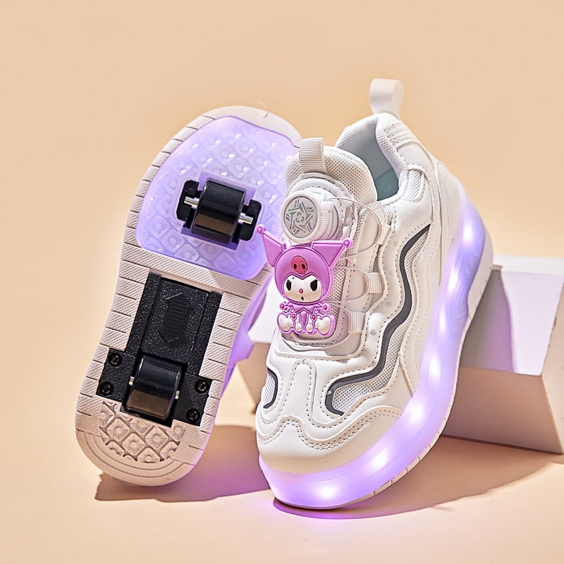 Kids Wheels Shoes with Lights Rechargeable Roller Skates Shoes ...