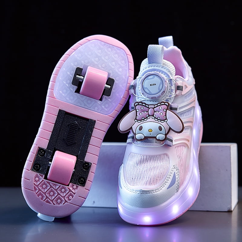 Kids Wheels Shoes with Lights Rechargeable Roller Skates Shoes ...