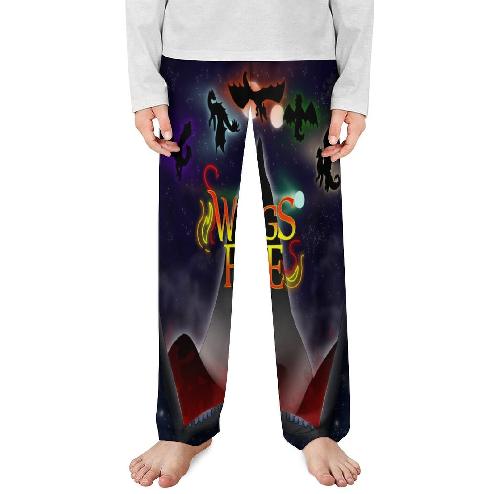 Kids Wings Dragon Fire Pajamas Pant Comfortable Drawstring Lounge ...