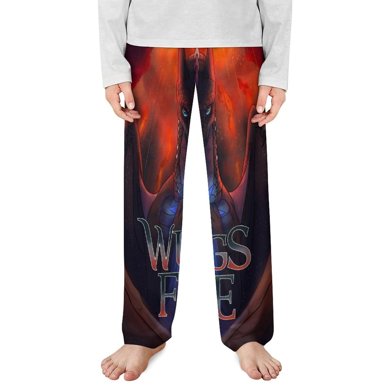 Kids Wings Dragon Fire Pajamas Pant Comfortable Drawstring Lounge ...