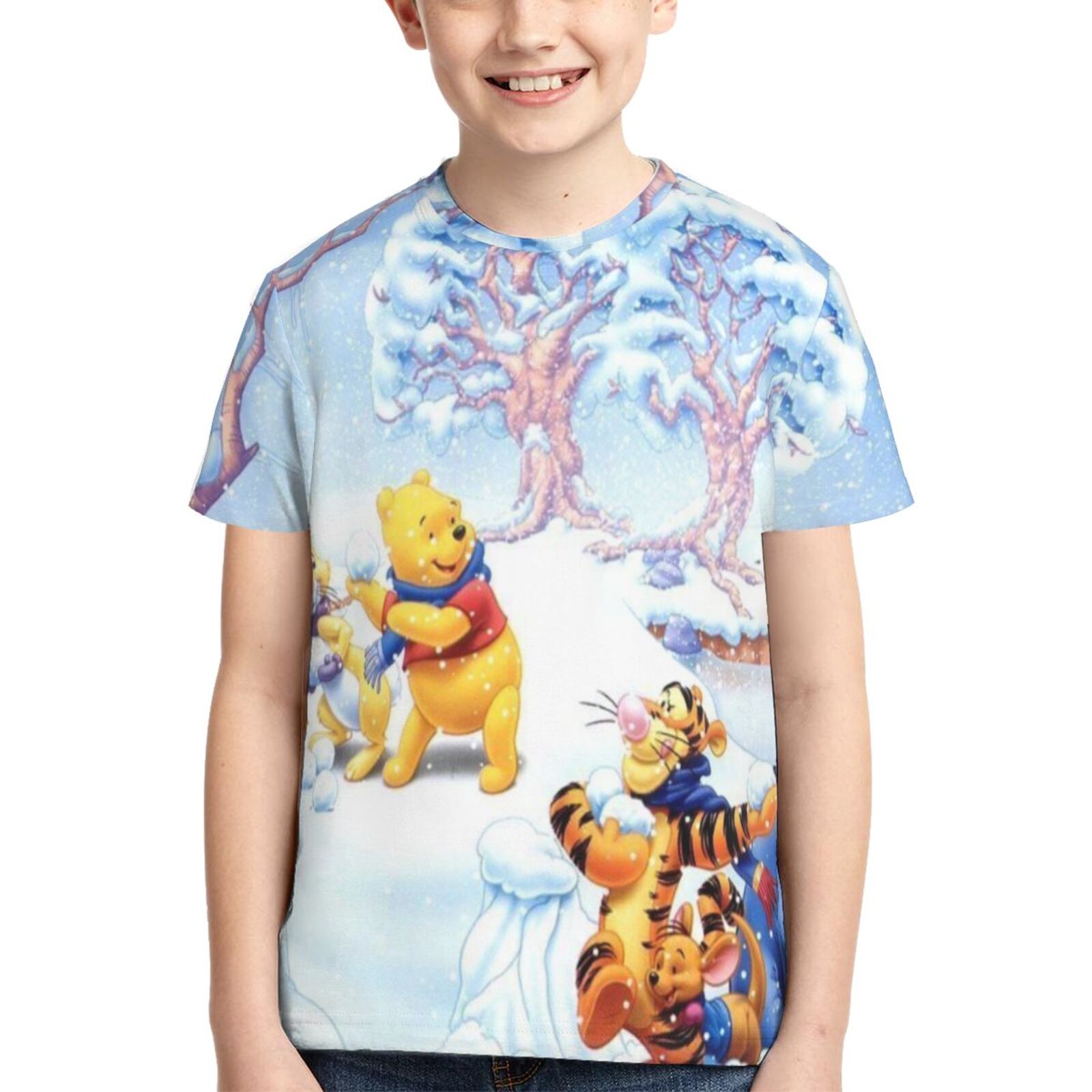 Kids Winnie T-Shirt 3d Printed Shirt Short Sleeve Top Tees For Boys ...