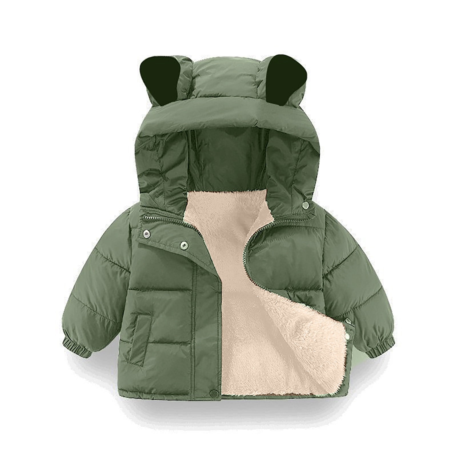 Kids Winter Jackets for Boys Kids Puffer Jacket with Pocket Zipper ...