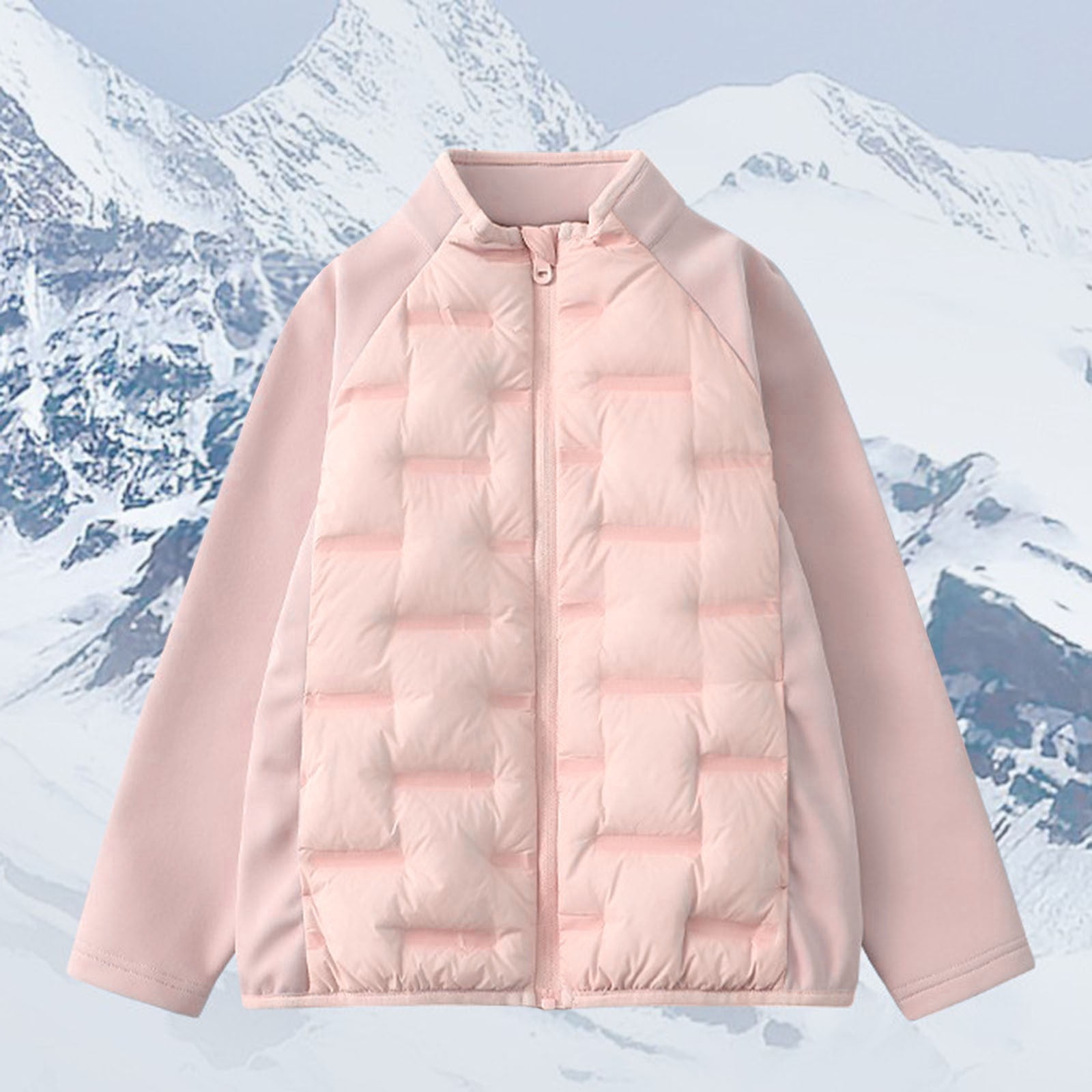 Kids Winter Jackets,Girl Puffer Jacket Zip Up Jacket Pink Puffer Jacket ...