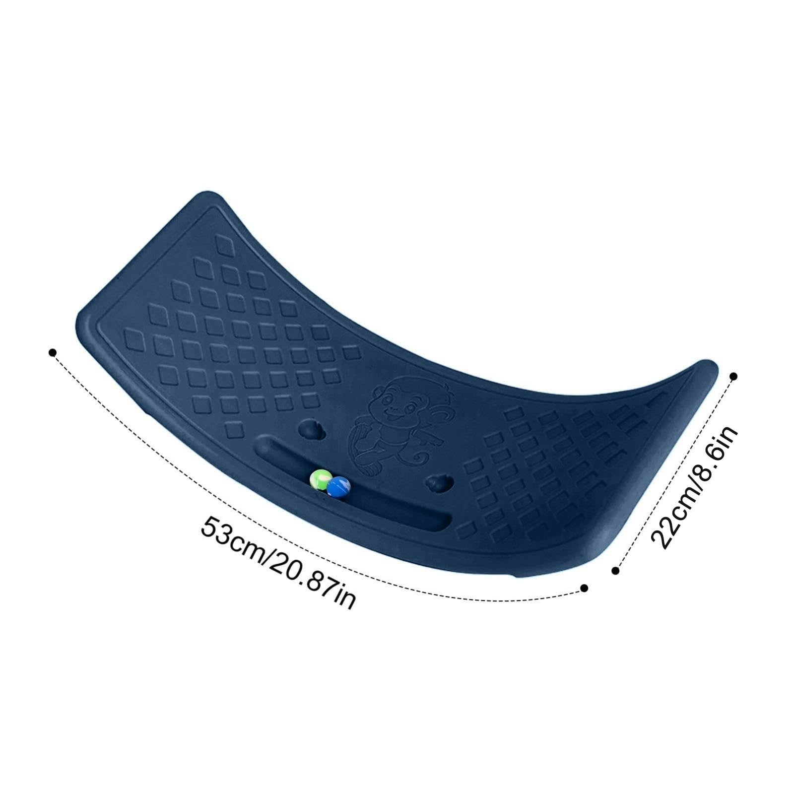 Kids Wobble Balance Board, Wooden Curved Board for Indoor Sensory ...