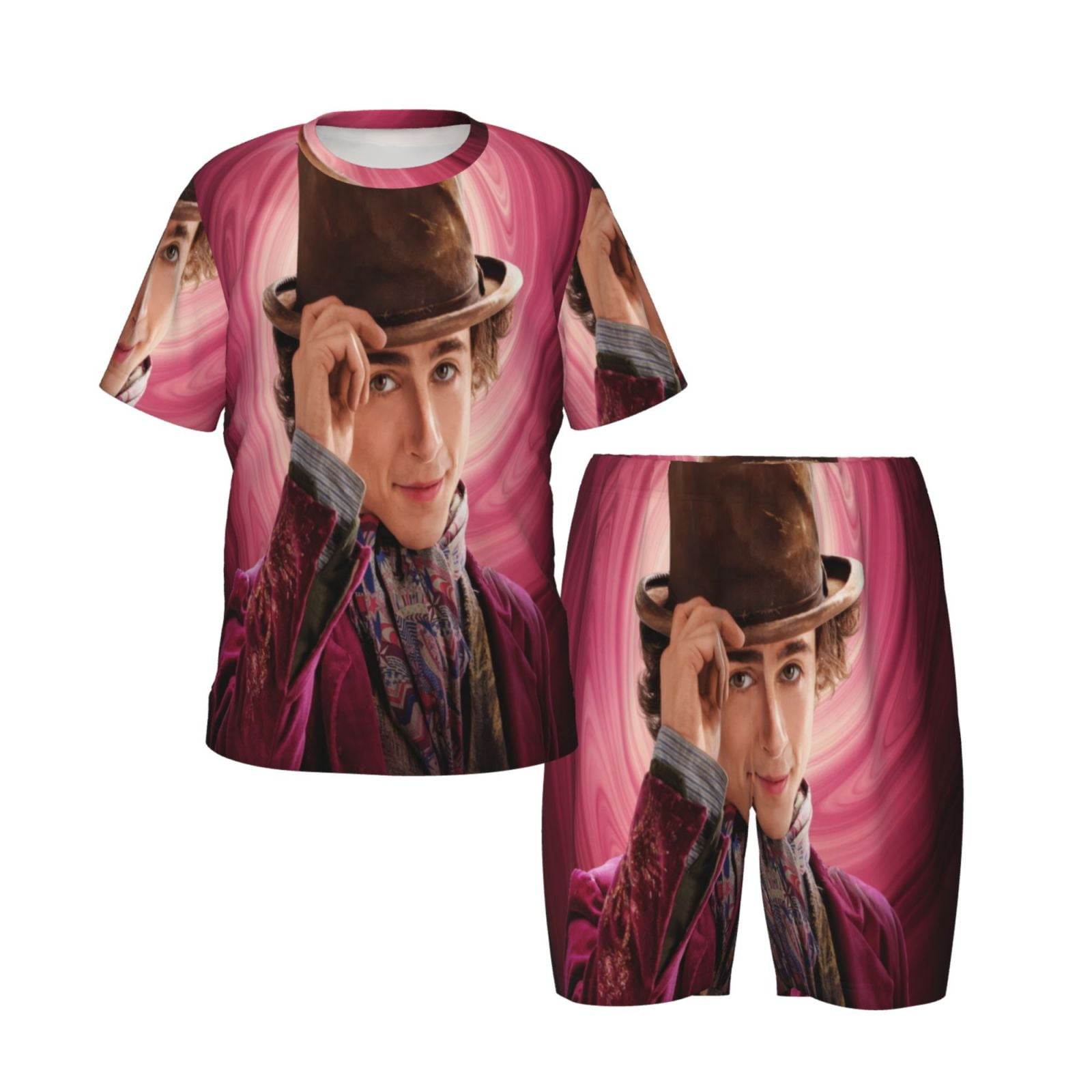 Kids Won-k Shirt And Short Set Cartoon Printed Pajamas Set Summer Short ...