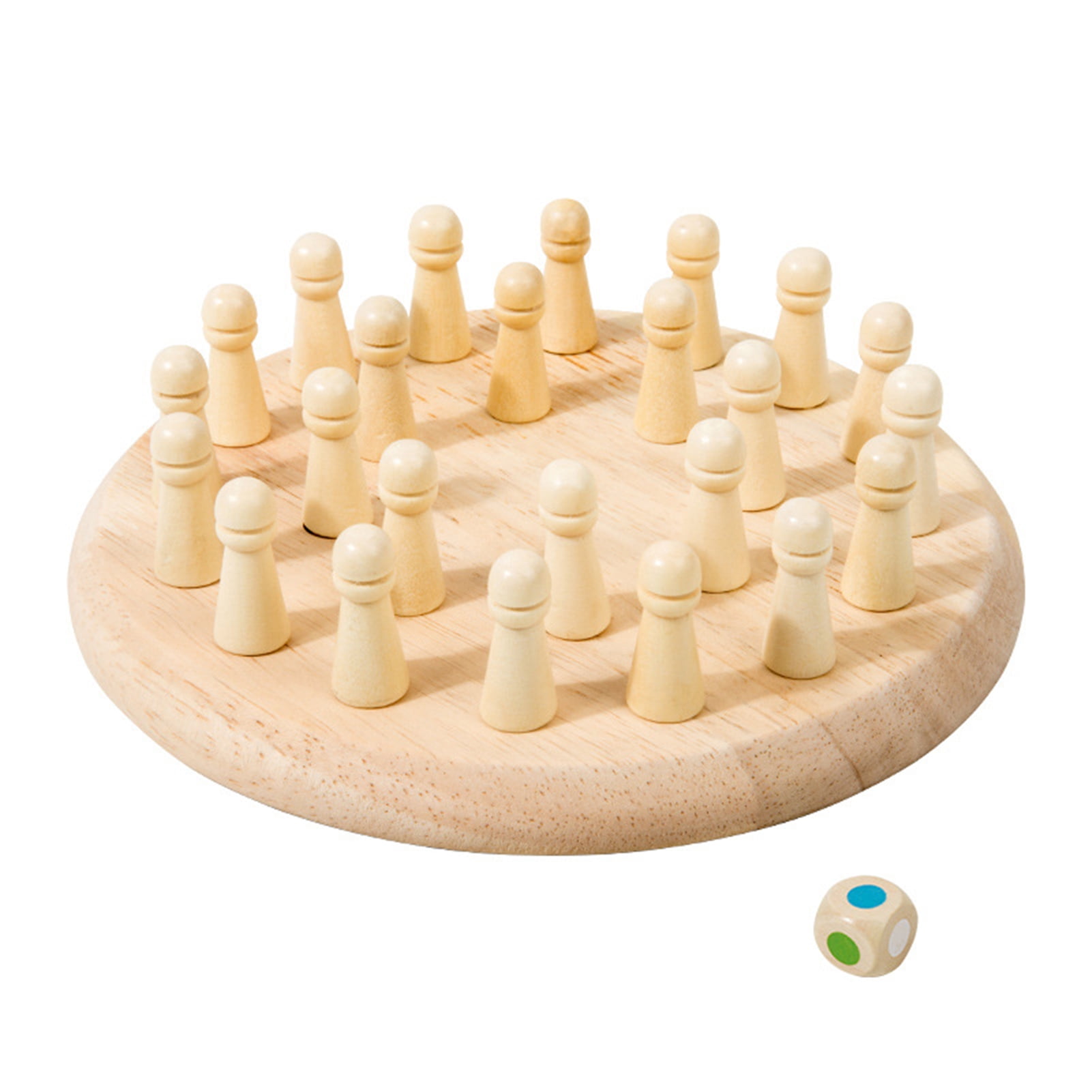 Kids Wooden Memory Chess Game Color Cognition Focus Training Memory ...