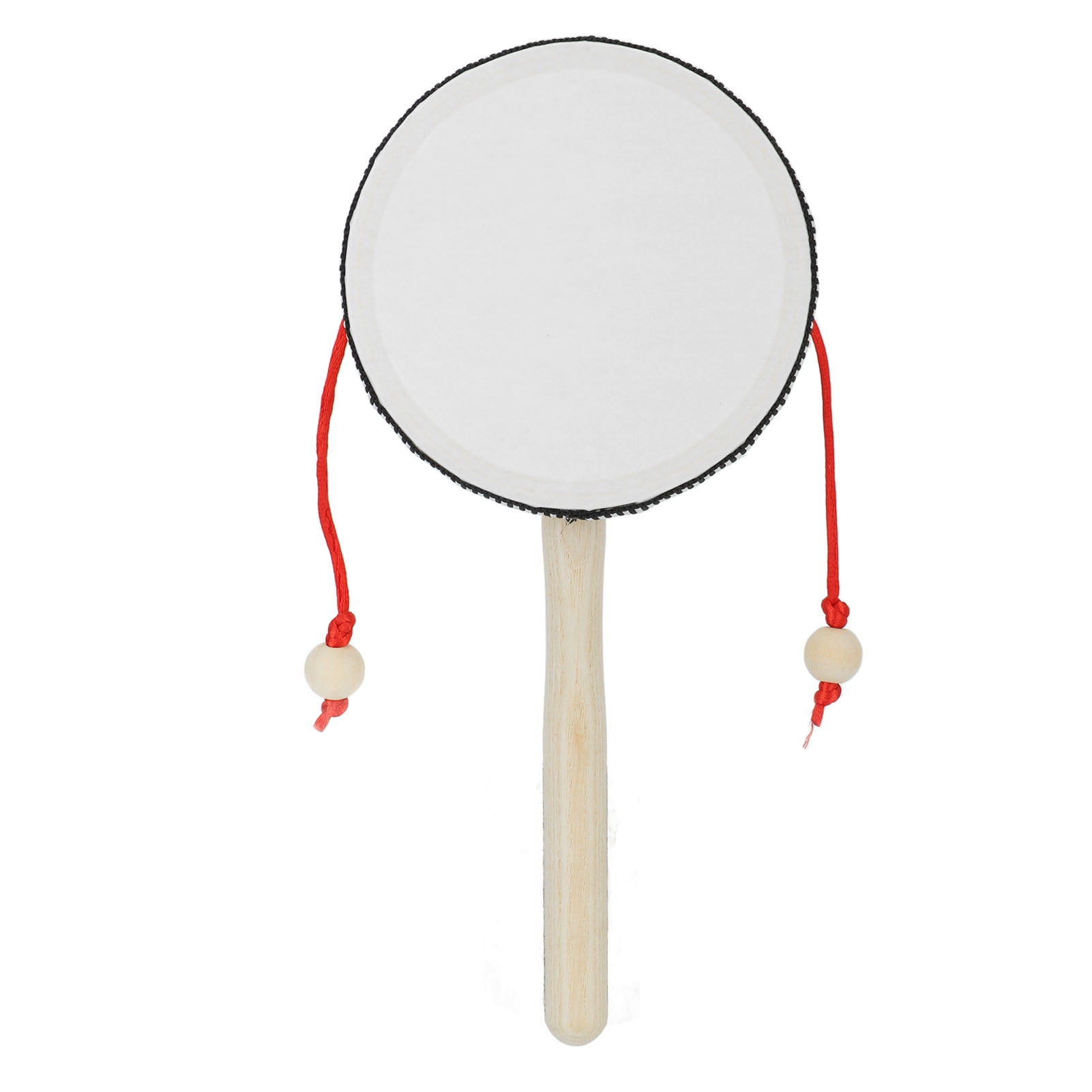Kids Wooden Rattle Drum Toy - Traditional Educational Musical Shaking ...
