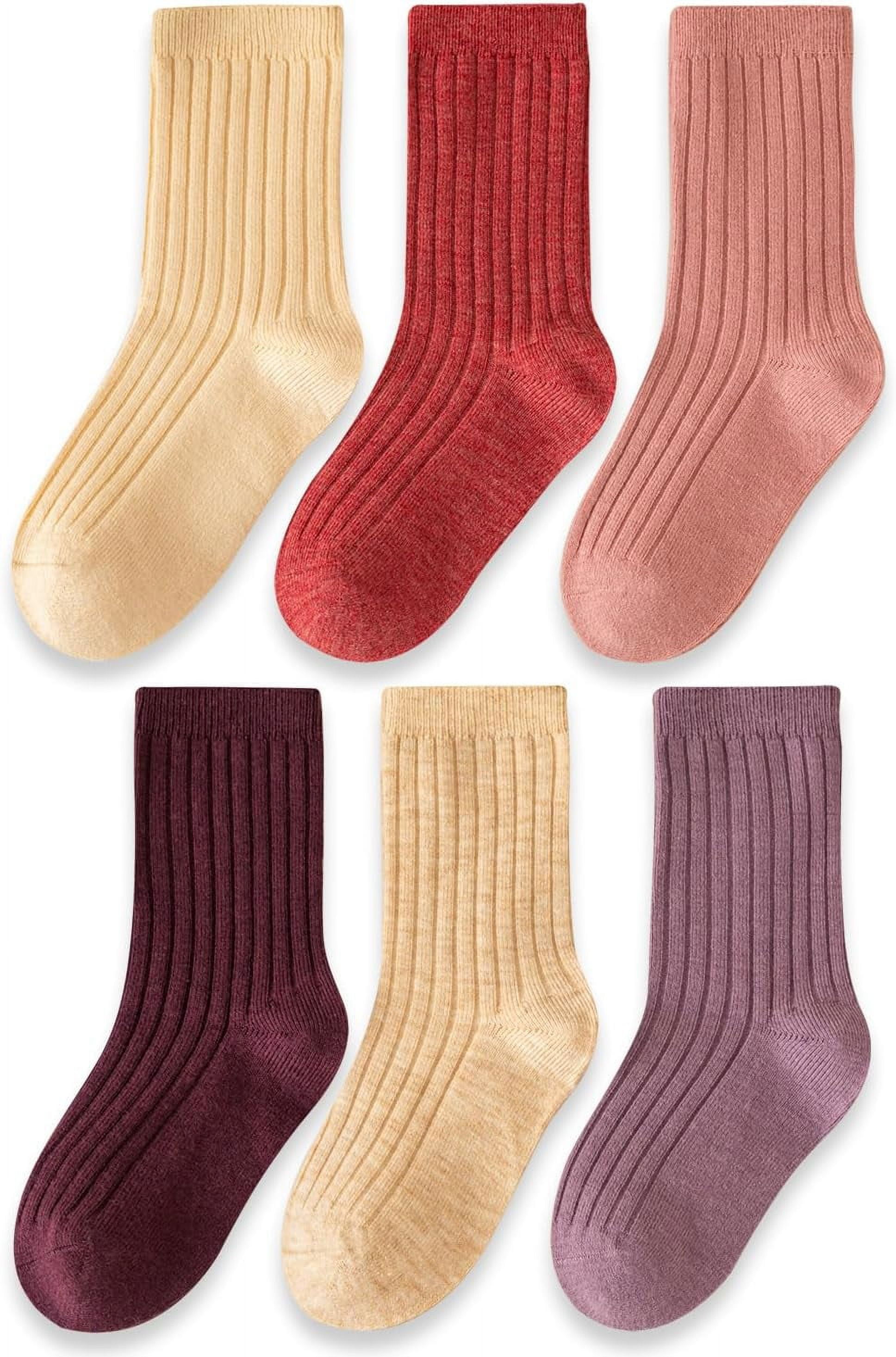 Kids Wool Hiking Socks for Toddler Boys Girls Warm Thermal Cozy Crew ...