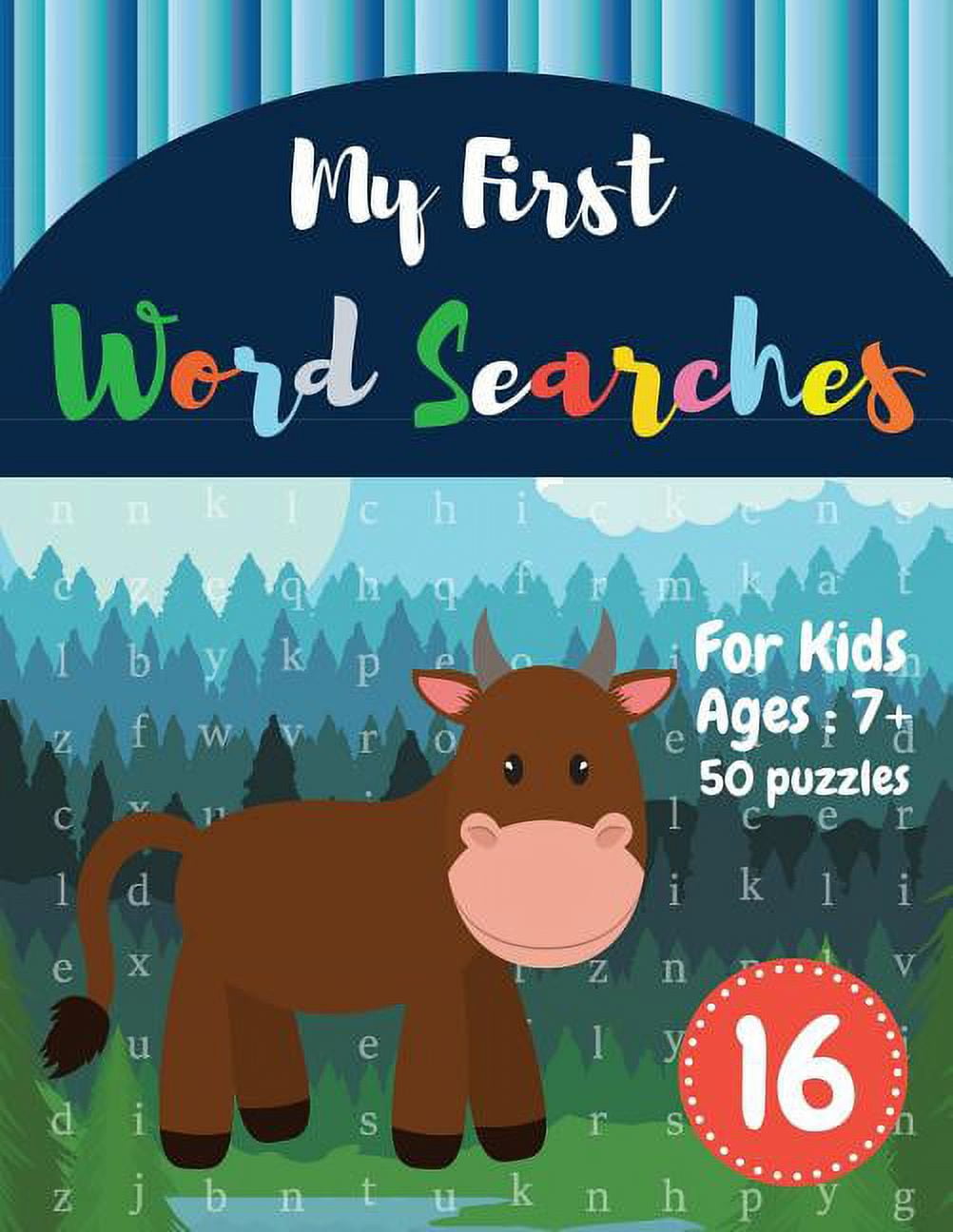 Kids Word Search Books: My First Word Searches : 50 Large Print Word ...