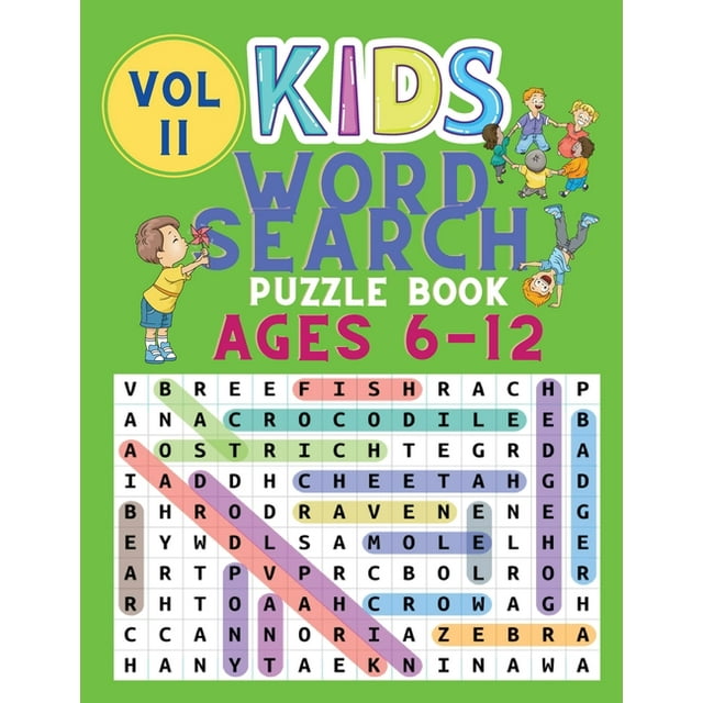 Kids Word Search Puzzle Book Ages 6-12: Word Searches for Kids ...