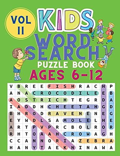 Pre-Owned Kids Word Search Puzzle Book Ages 6-12: Word Searches for ...