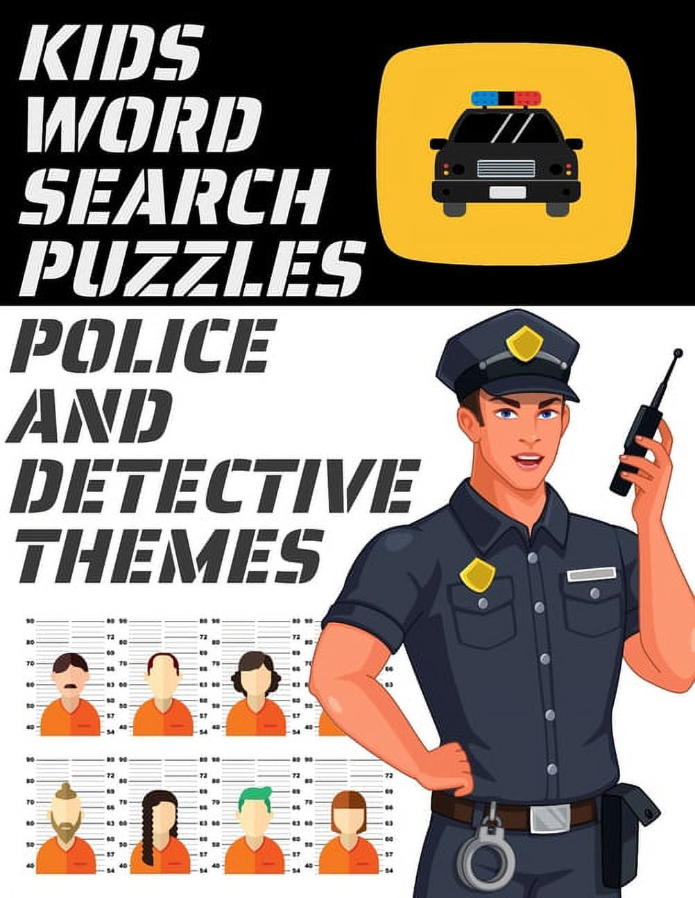Kids Word Search Puzzles Police and Detective Themes: 78 Large Print ...
