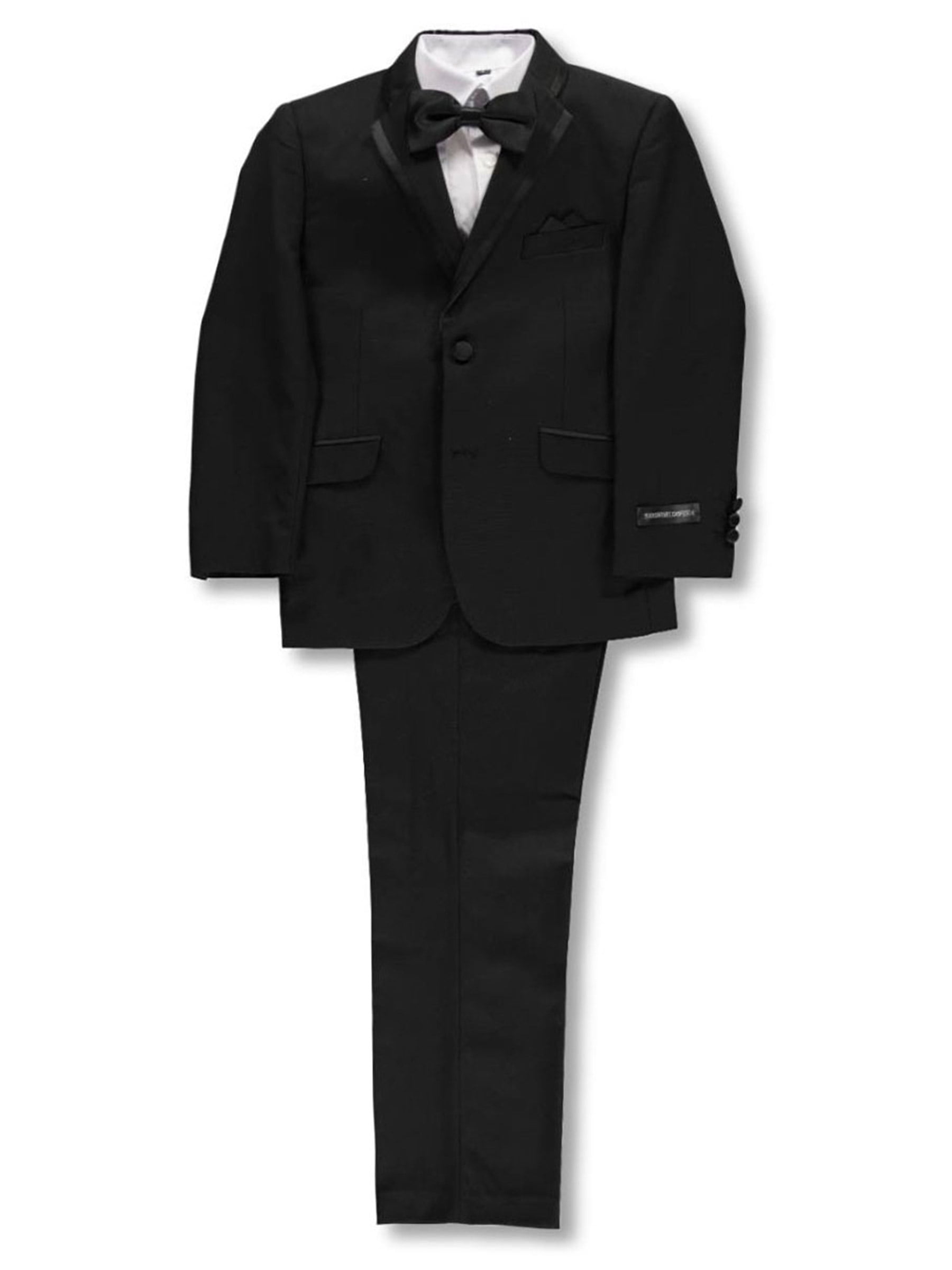 Kids World Big Boys' "Best-Dressed" 5-Piece Tuxedo suit (Sizes 8 - 20 ...