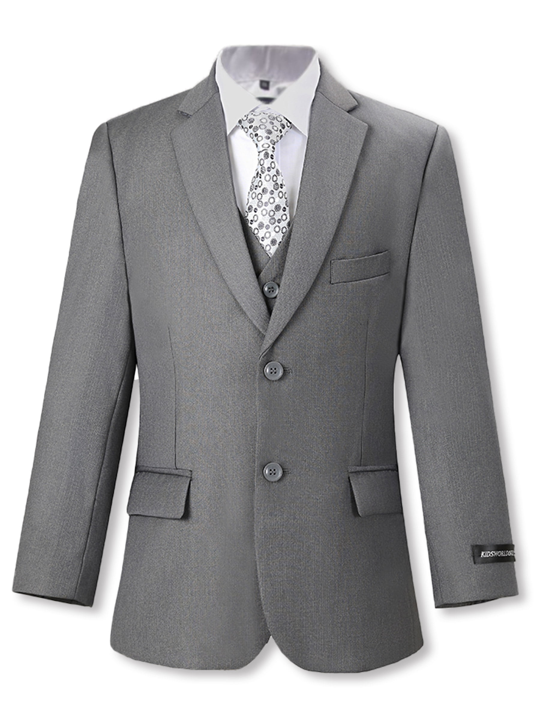Kids World Big Boys' “In Charge” 5-Piece Suit Color: gray Size: 3t ...