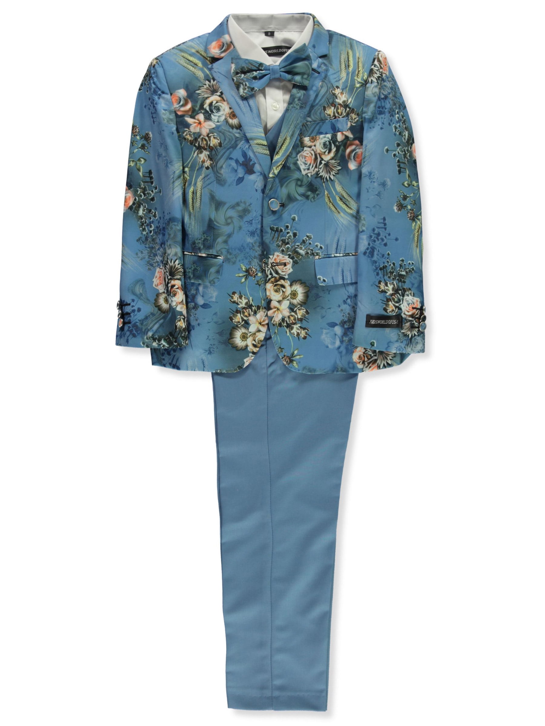 Kids World Boys' 5-Piece Desert Rose Suit - blue, 20 (Big Boys ...