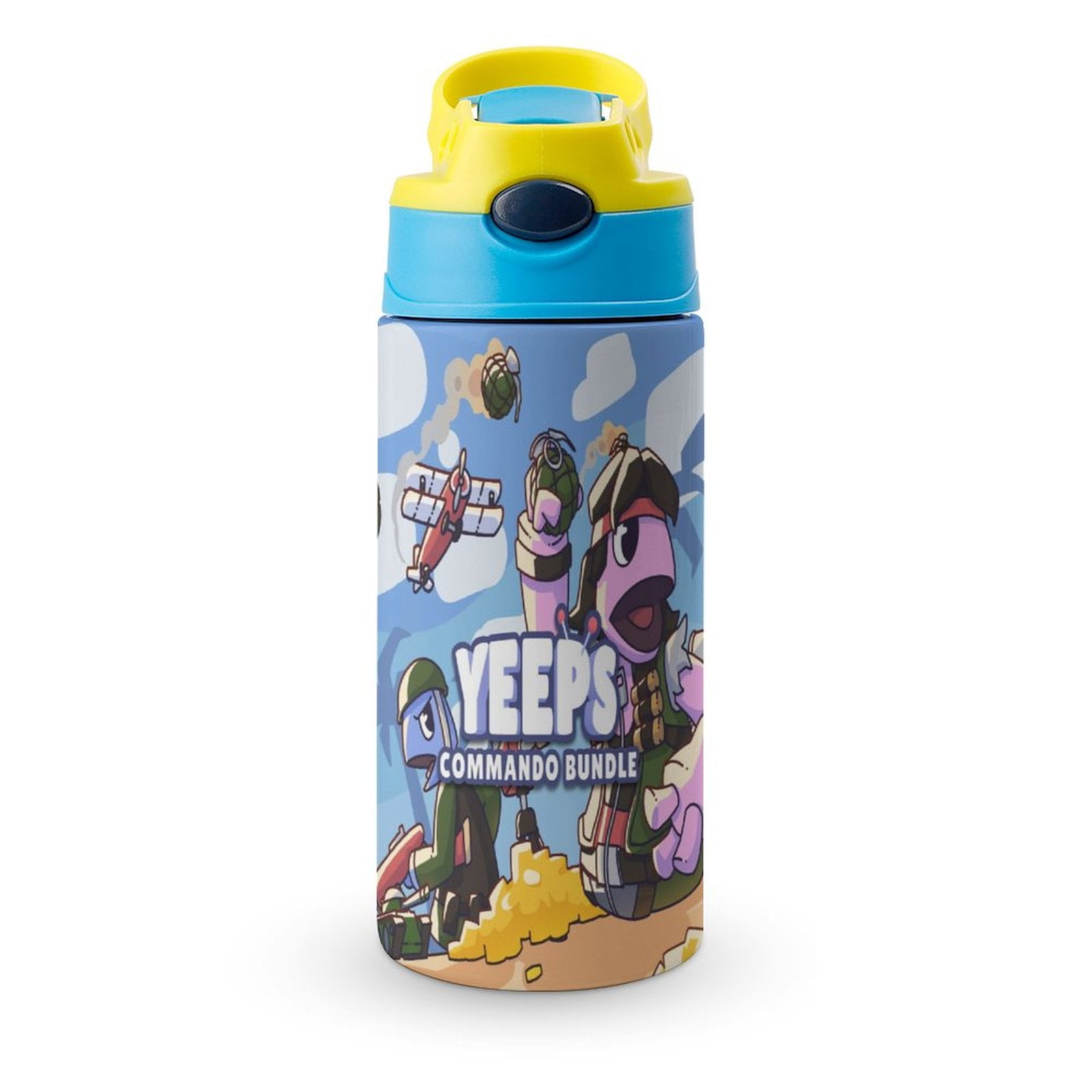 Kids Yeep-s Hide And See Water Bottle Insulated Stainless Steel Water ...