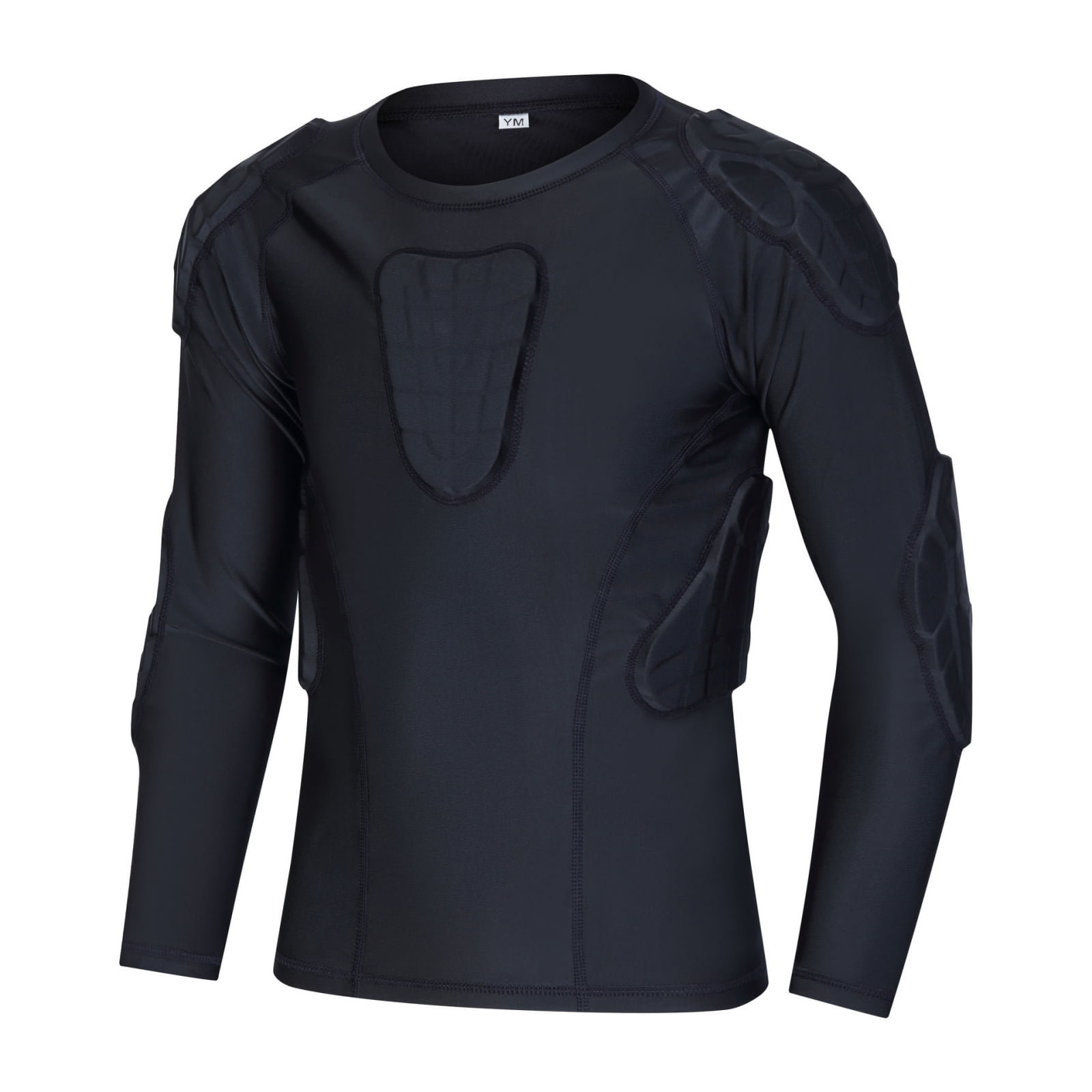 Kids Youth Padded Compression Shirt Protective Shirt Hip Pad Shorts Rib ...