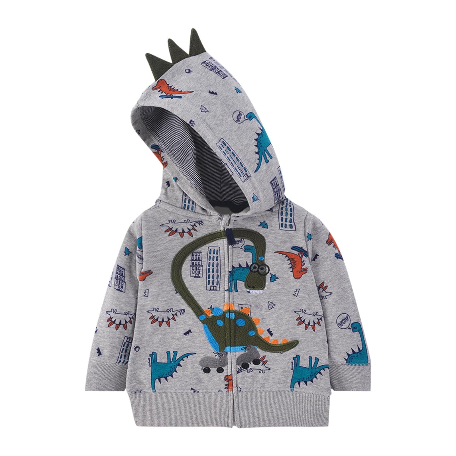 Kids Zip Up Hoodies Girls Boys Fleece Spring Pullover with Pocket ...