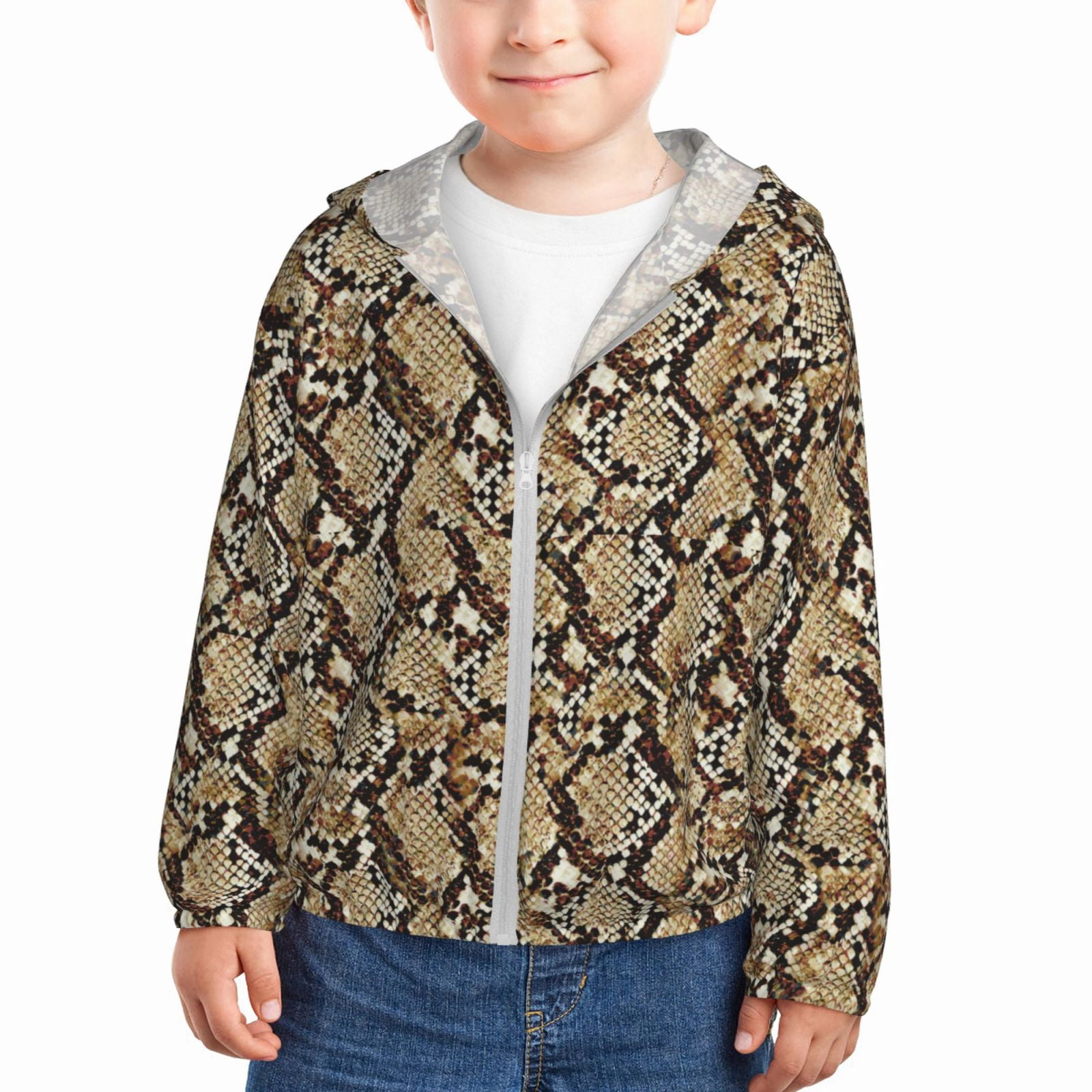 Kids Zip Up Hoodie for Boys Girls Toddler - Vintage Camouflage ...