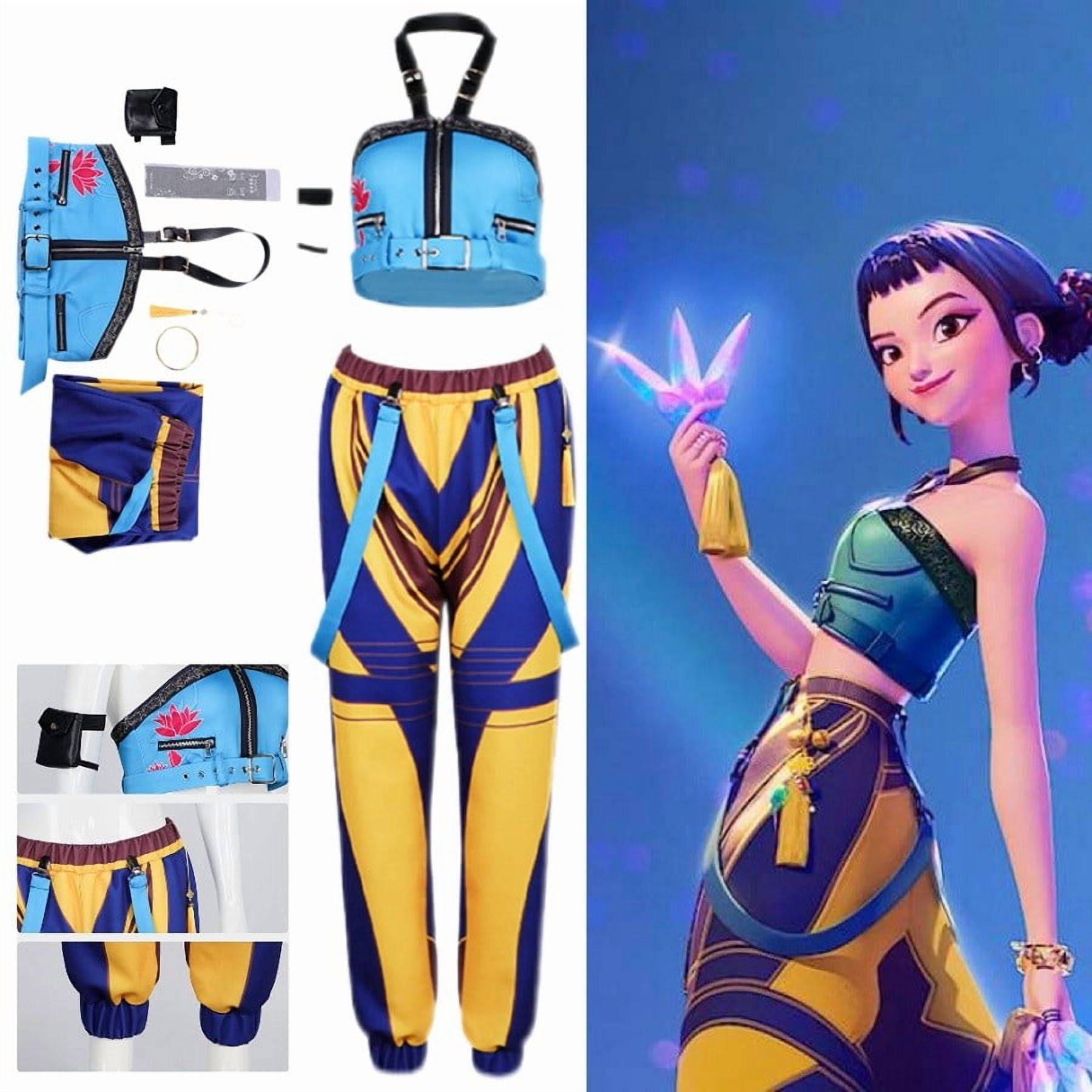 Demon Hunters Costume Kids K-pop Demon Hunters KPOP Demon Huntrix Zoey ...