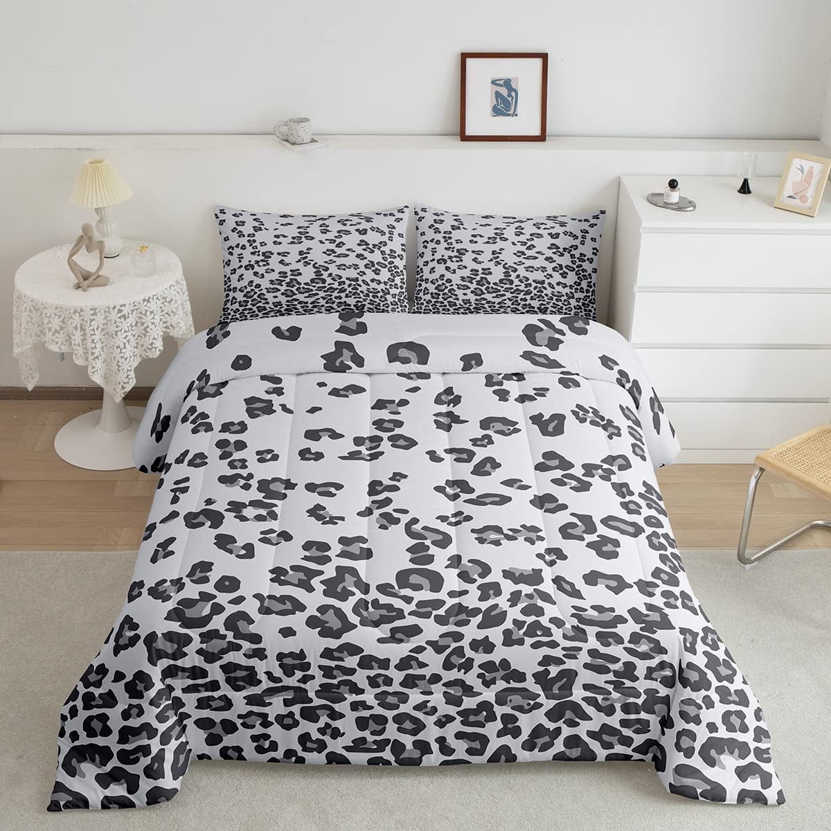 Kids Zoo Animal Comforter Set Cute Wild Animals Bedding Set Cartoon ...