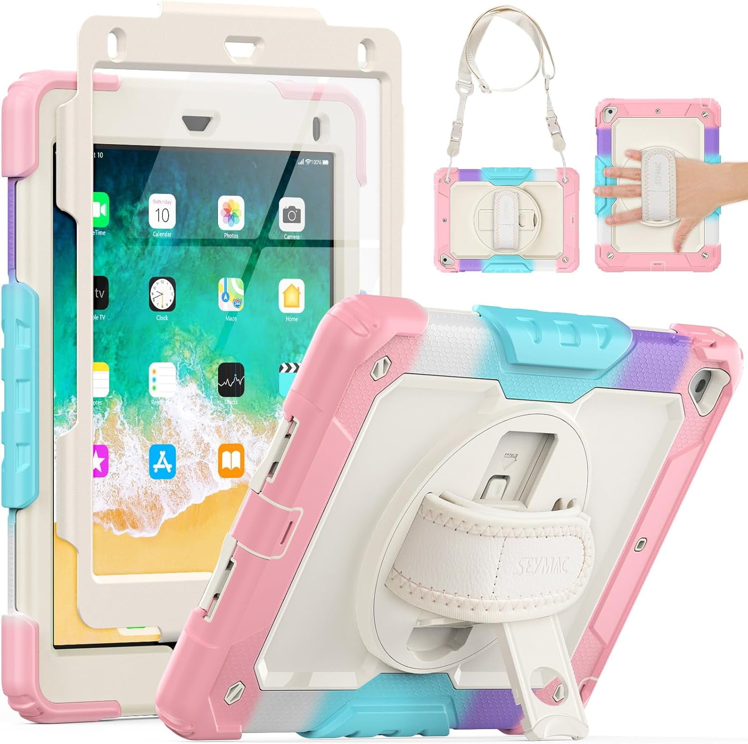 Kids case for iPad 6th/5th Generation Case 9.7", Full-Body Shockproof ...