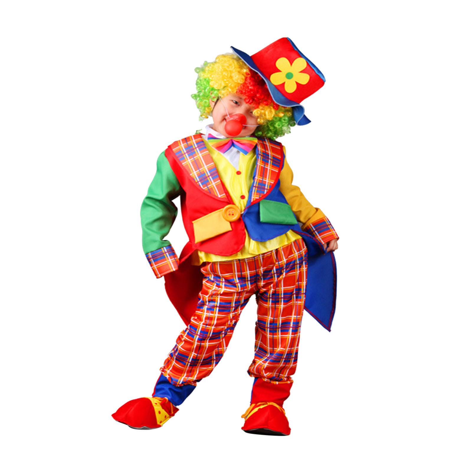 Kids clown &cost-ume set Circus costu-me Boys and Girls Christmas ...