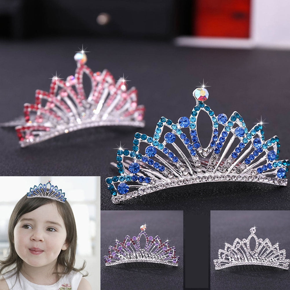 Kids crown comb 2pcs Delicate Hair Accessory Creative Crown Comb ...