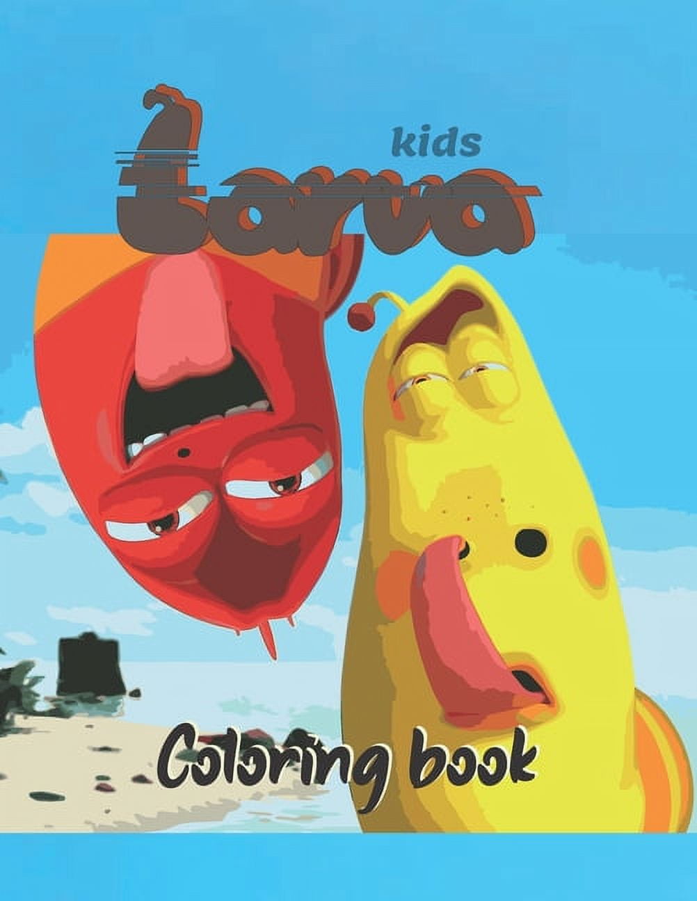 Larva Cartoon Coloring Pages