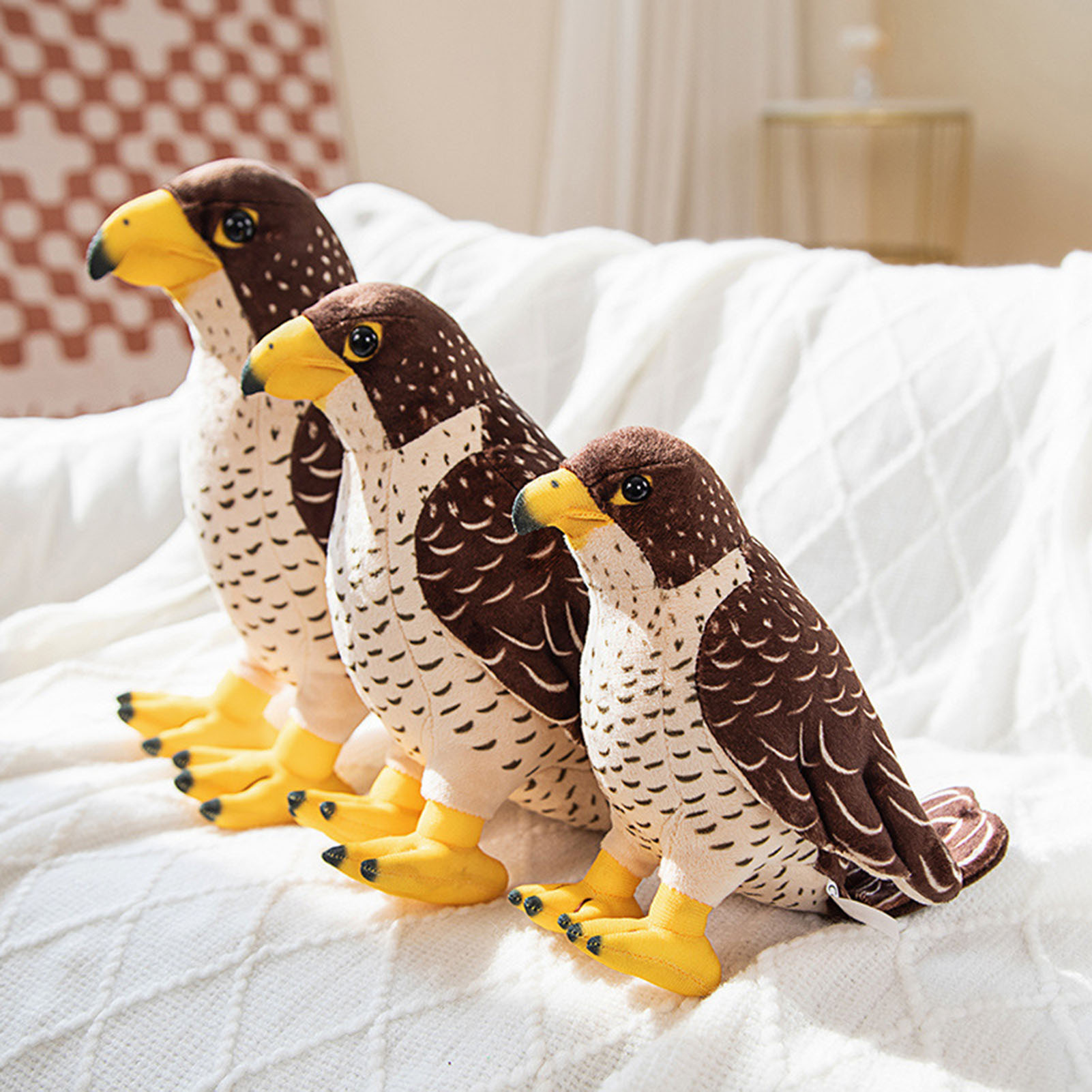 KidsLand 3PCS/Set Plush Eagle Toy Realistic Eagle Plushies Soft Cuddly ...