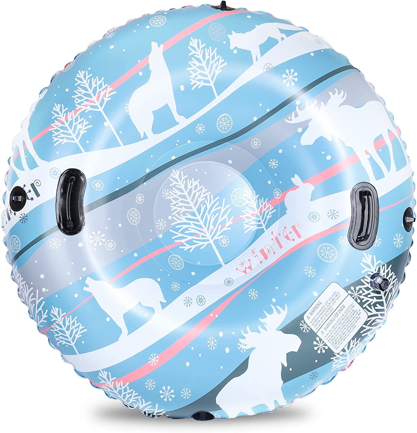 KidsPark Snow Tube Double-Layer Thickened Snow Tubes for Sledding Heavy ...