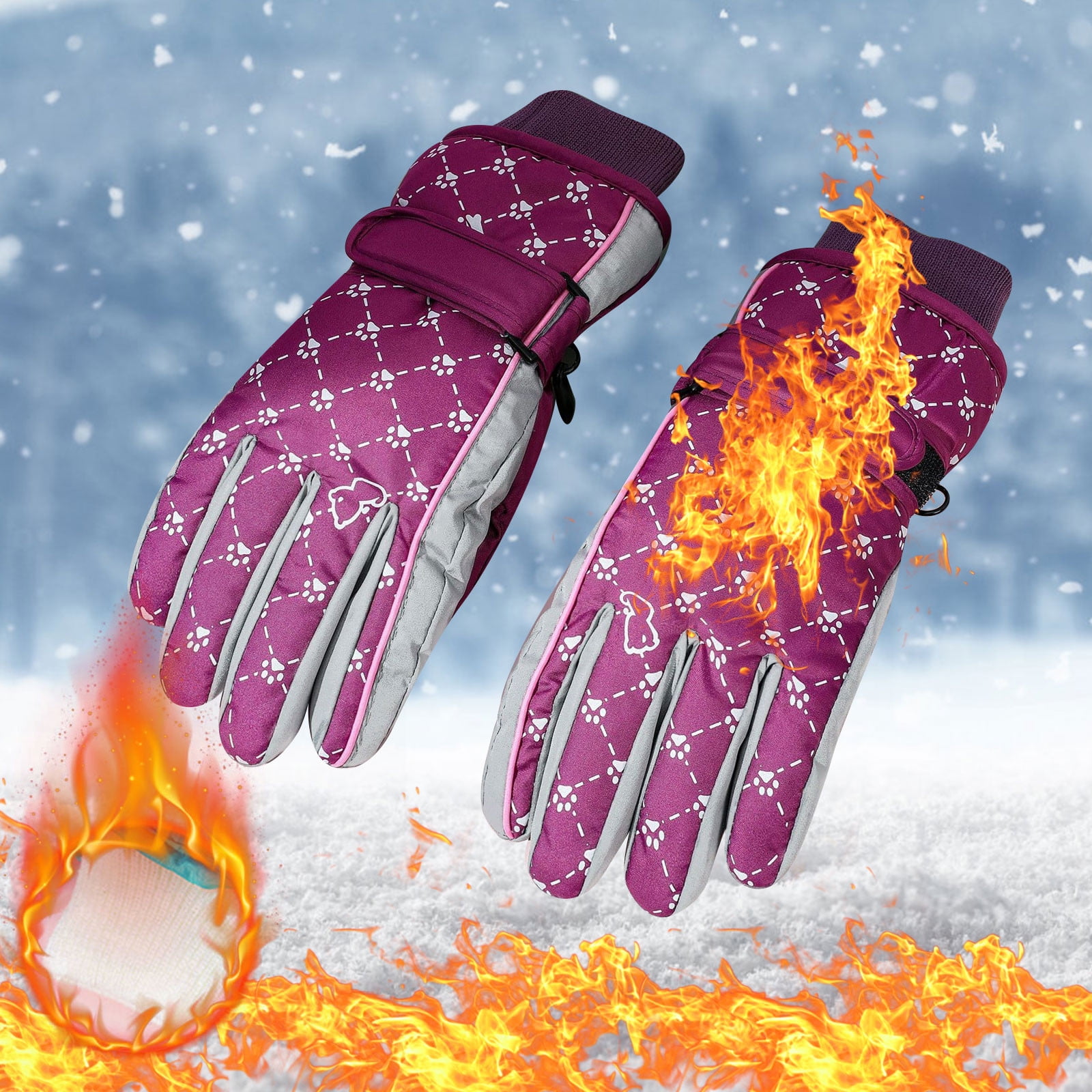 KidsWinter Gloves under $5! XqxayjrKidsWinter Gloves, Snow Windproof ...